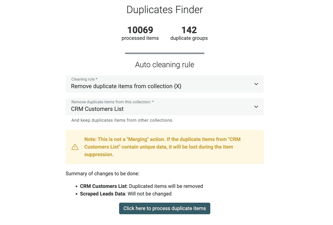 Free Data Matching Online tool - Datablist