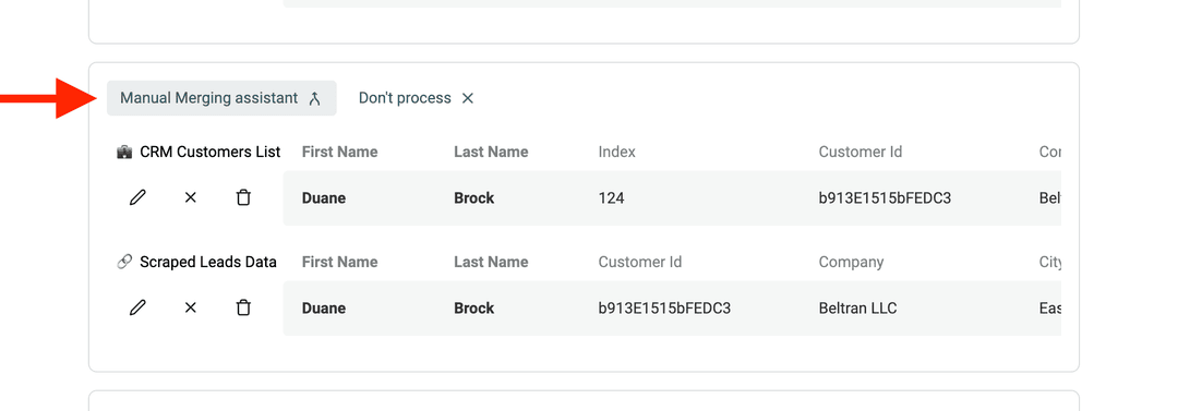 Free Data Matching Online tool - Datablist