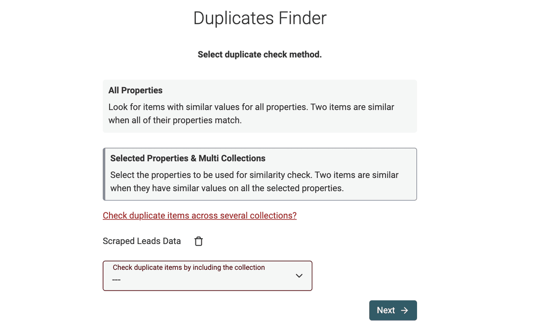 Free Data Matching Online tool - Datablist