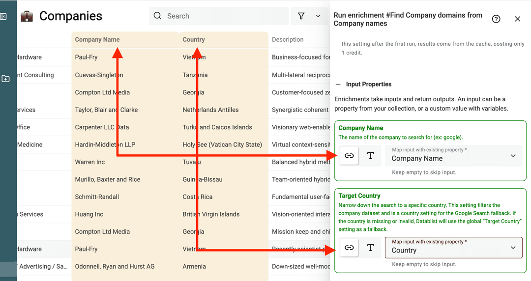 How to find company websites from company names? - Datablist