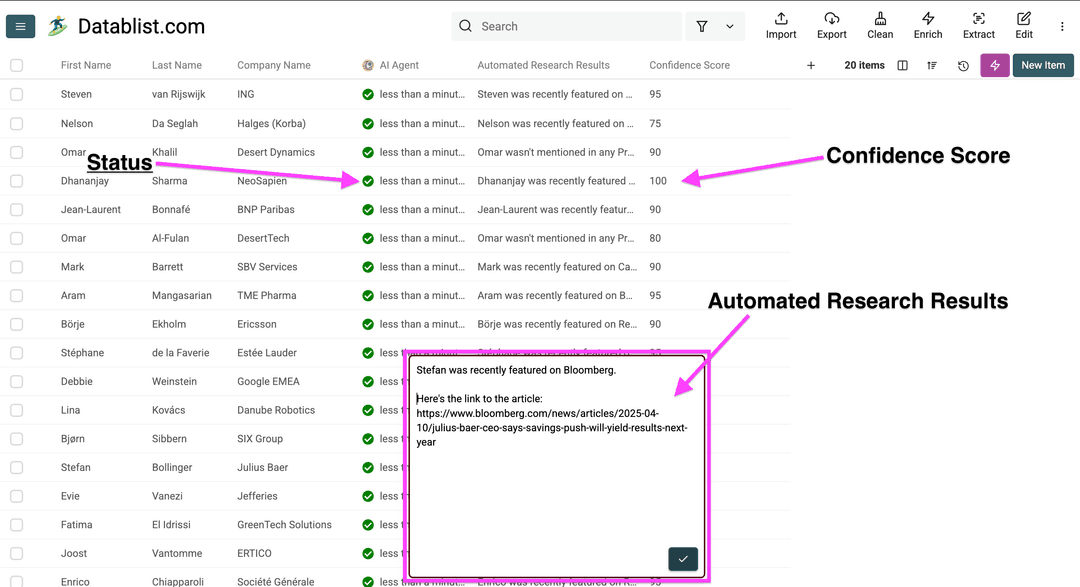 Automating Google Searches on a Excel file with AI (4 Steps) - Datablist