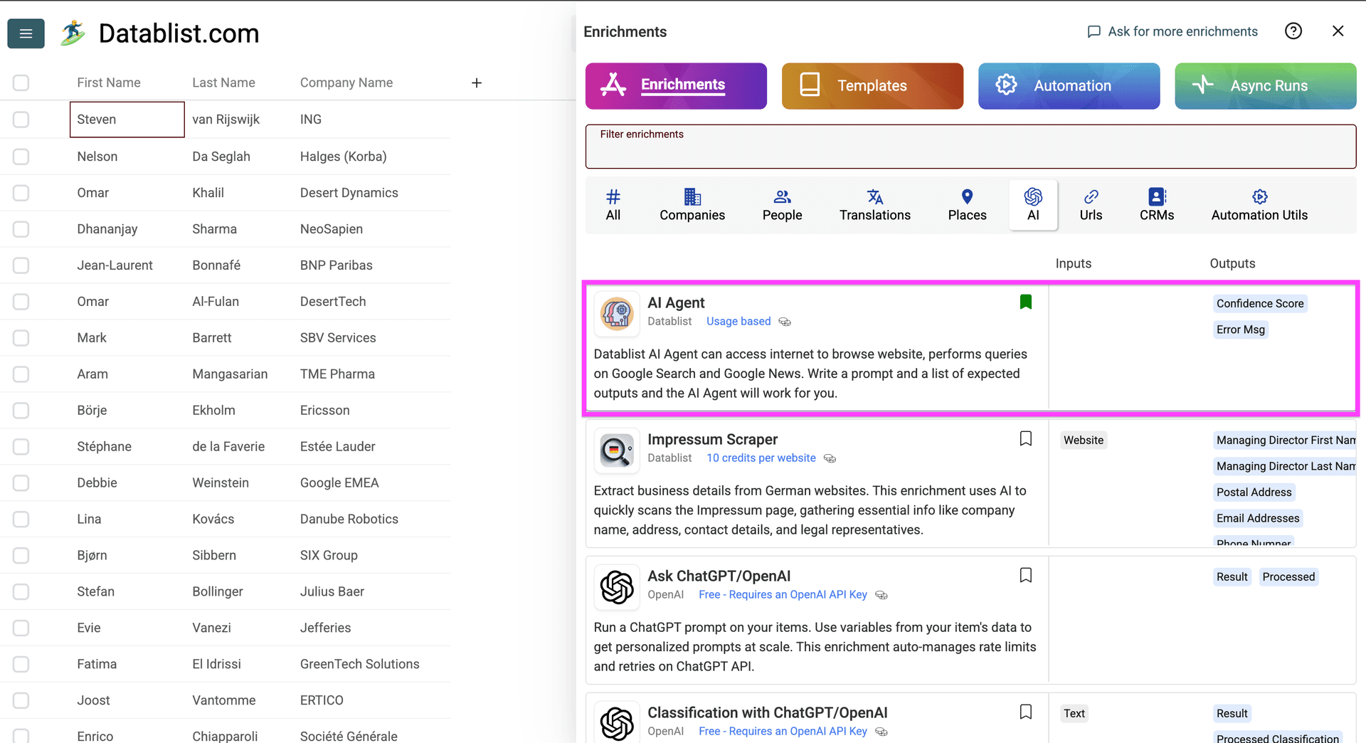 Automating Google Searches on a Excel file with AI (4 Steps) - Datablist