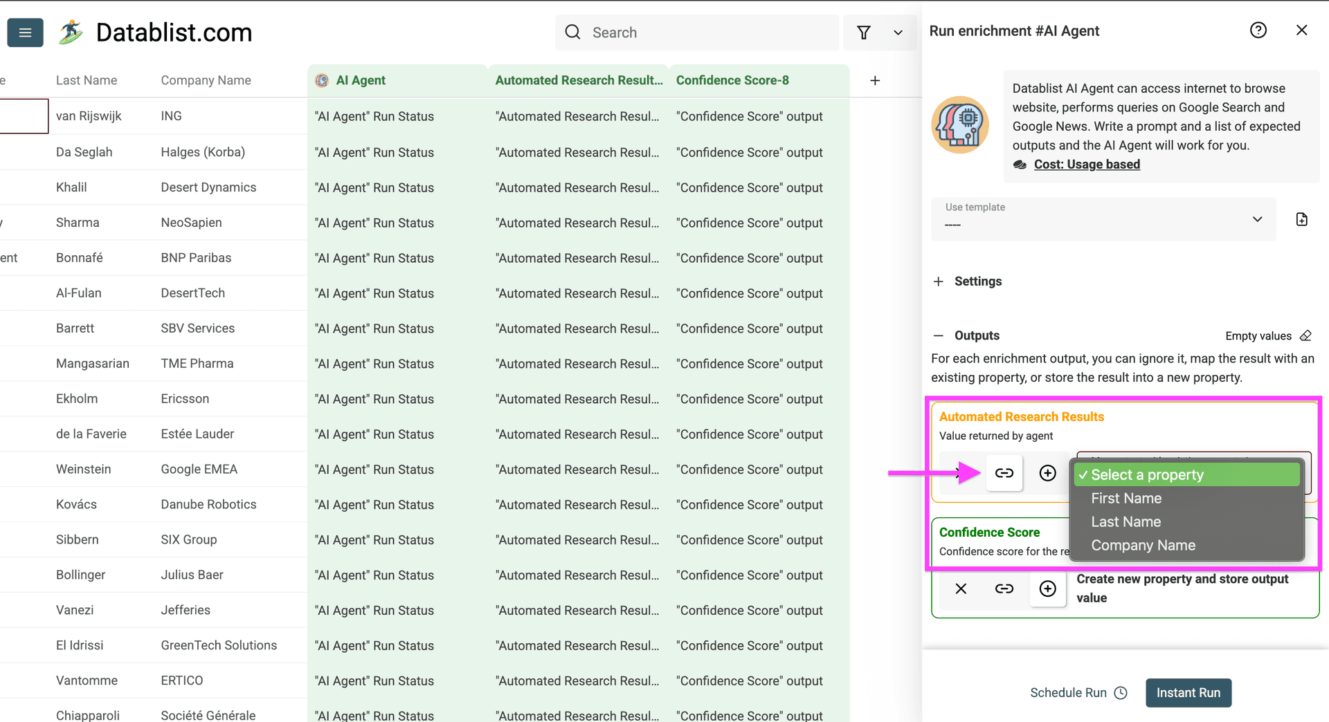 Automating Google Searches on a Excel file with AI (4 Steps) - Datablist
