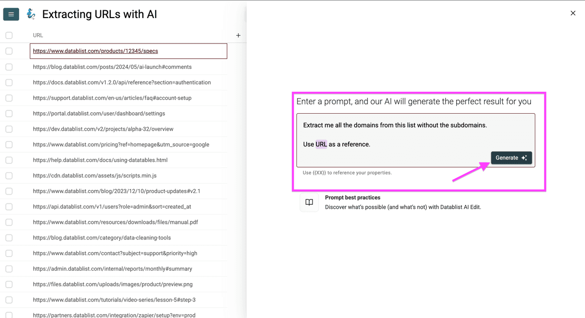 3 Proven Methods to Extract Domains from URLs (AI-Powered) - Datablist