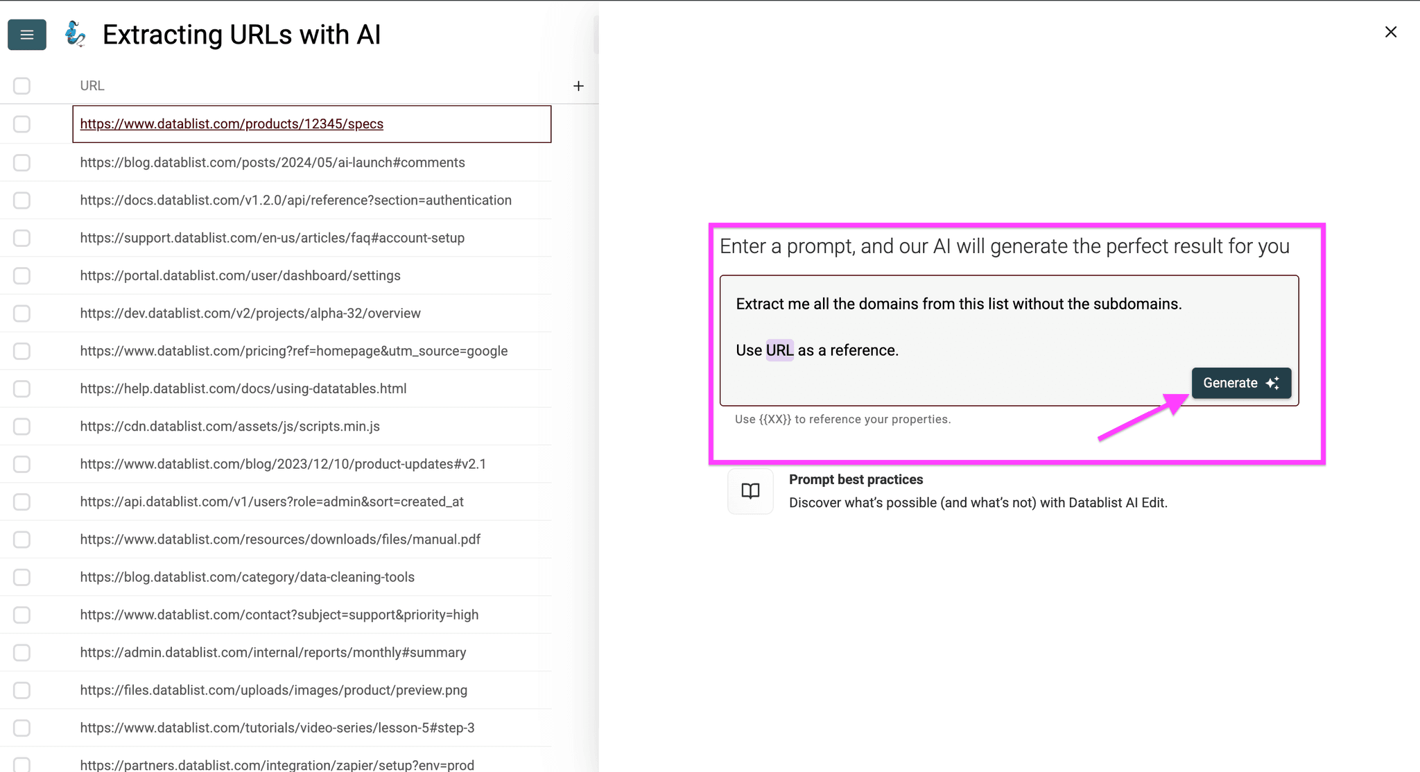 3 Proven Methods to Extract Domains from URLs (AI-Powered) - Datablist