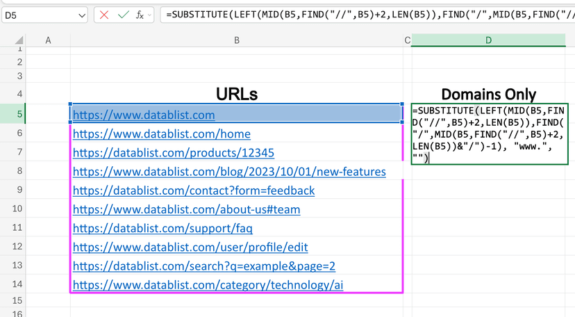 3 Proven Methods to Extract Domains from URLs (AI-Powered) - Datablist