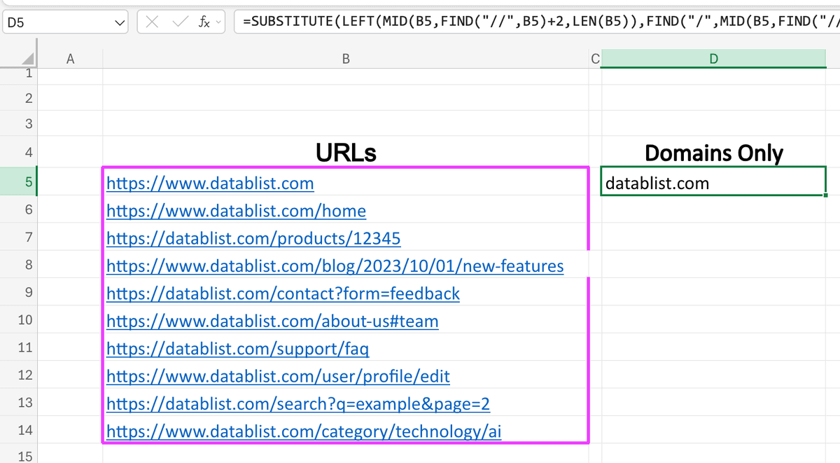 3 Proven Methods to Extract Domains from URLs (AI-Powered) - Datablist