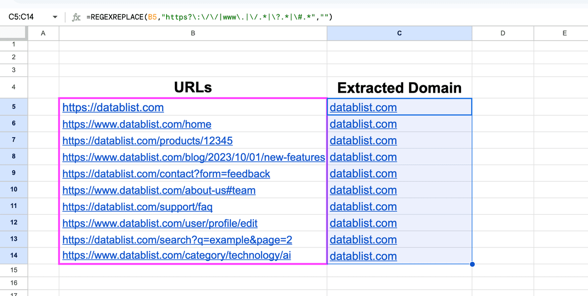 3 Proven Methods to Extract Domains from URLs (AI-Powered) - Datablist