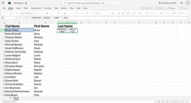 Free AI Method: How To Separate Names in Excel - Datablist