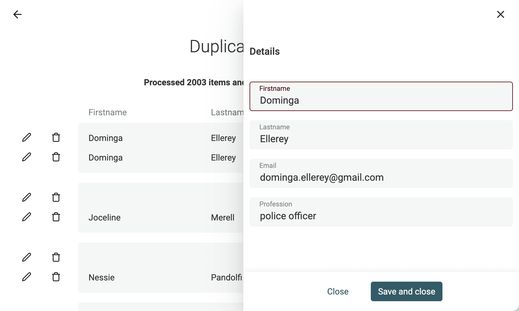 Free Deduplication Tool by Datablist