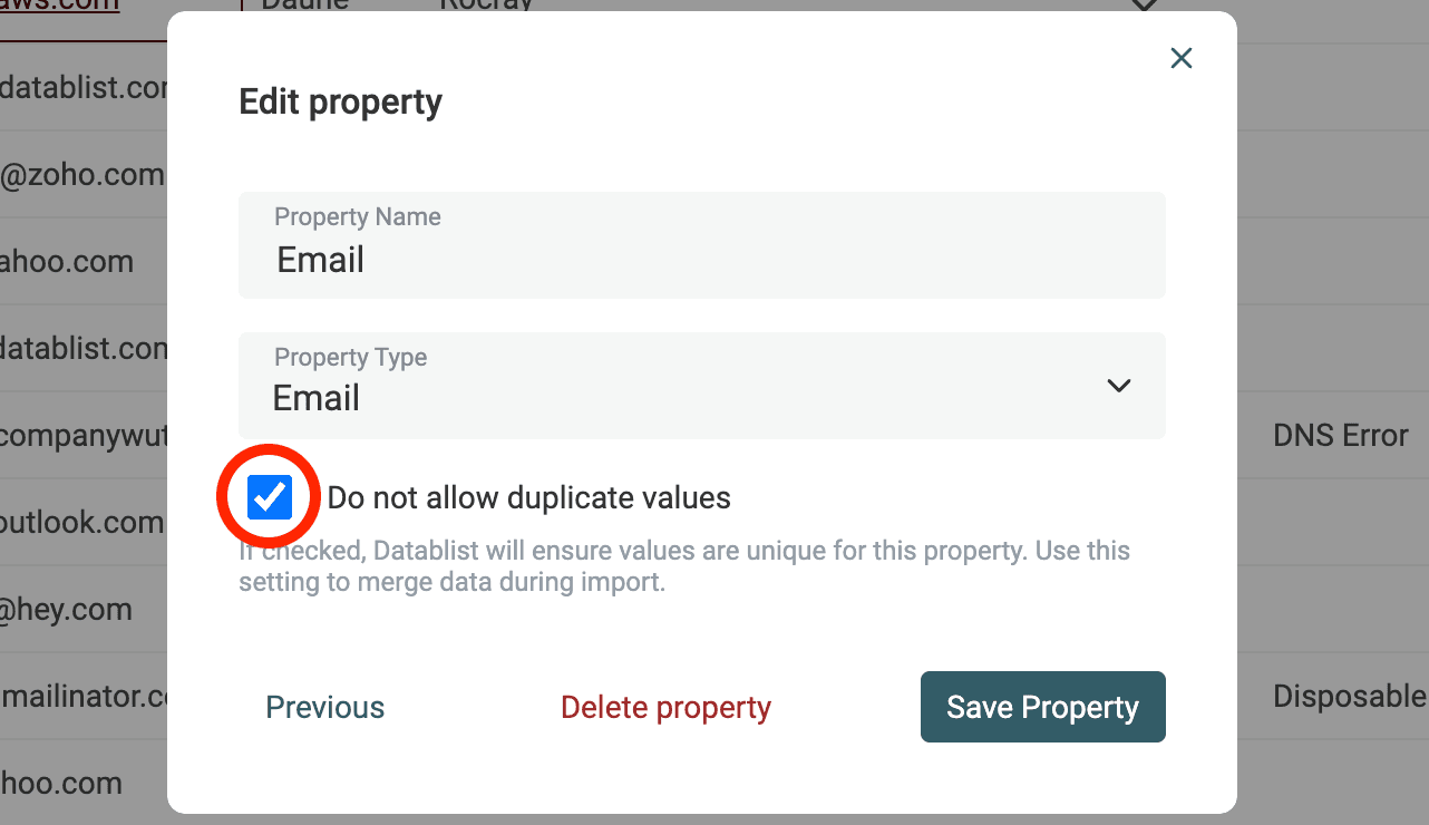 Free Deduplication Tool by Datablist
