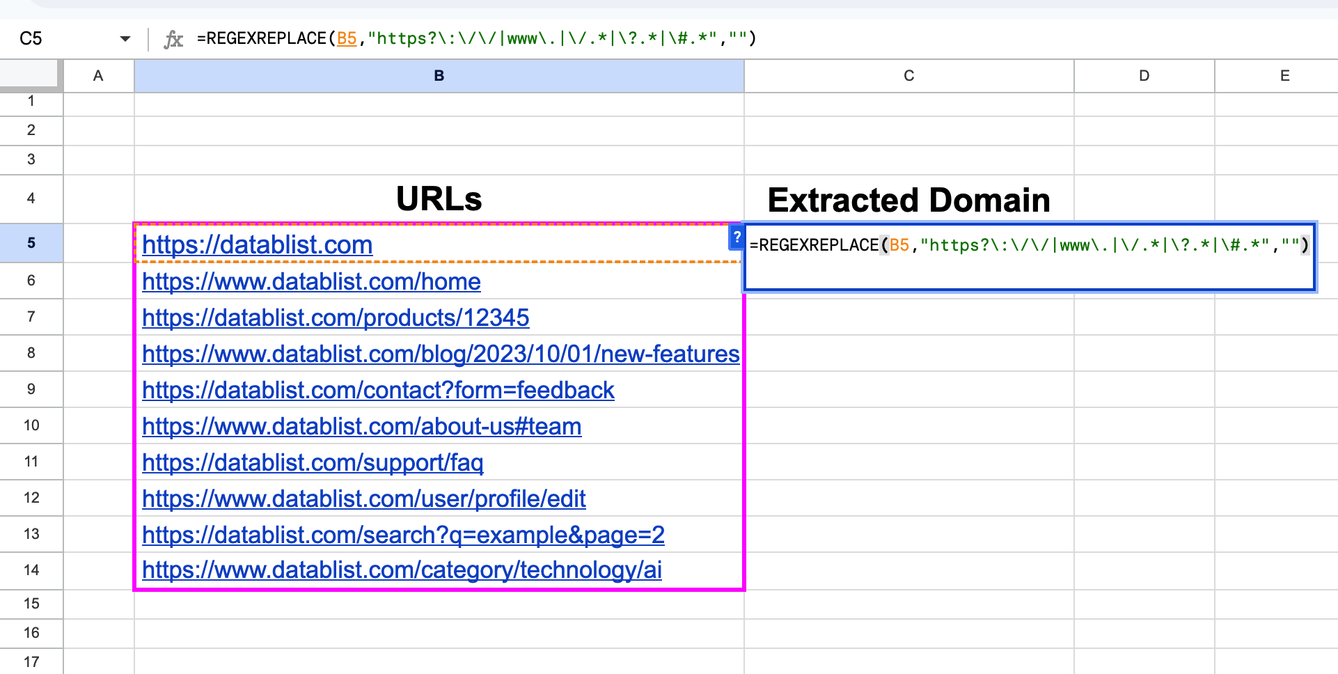 3 Proven Methods to Extract Domains from URLs (AI-Powered) - Datablist