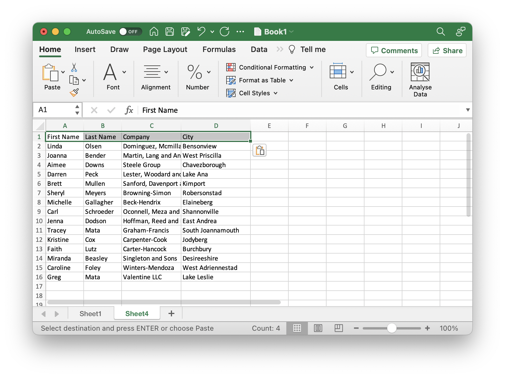Export Microsoft Excel Selection Into A CSV File Datablist
